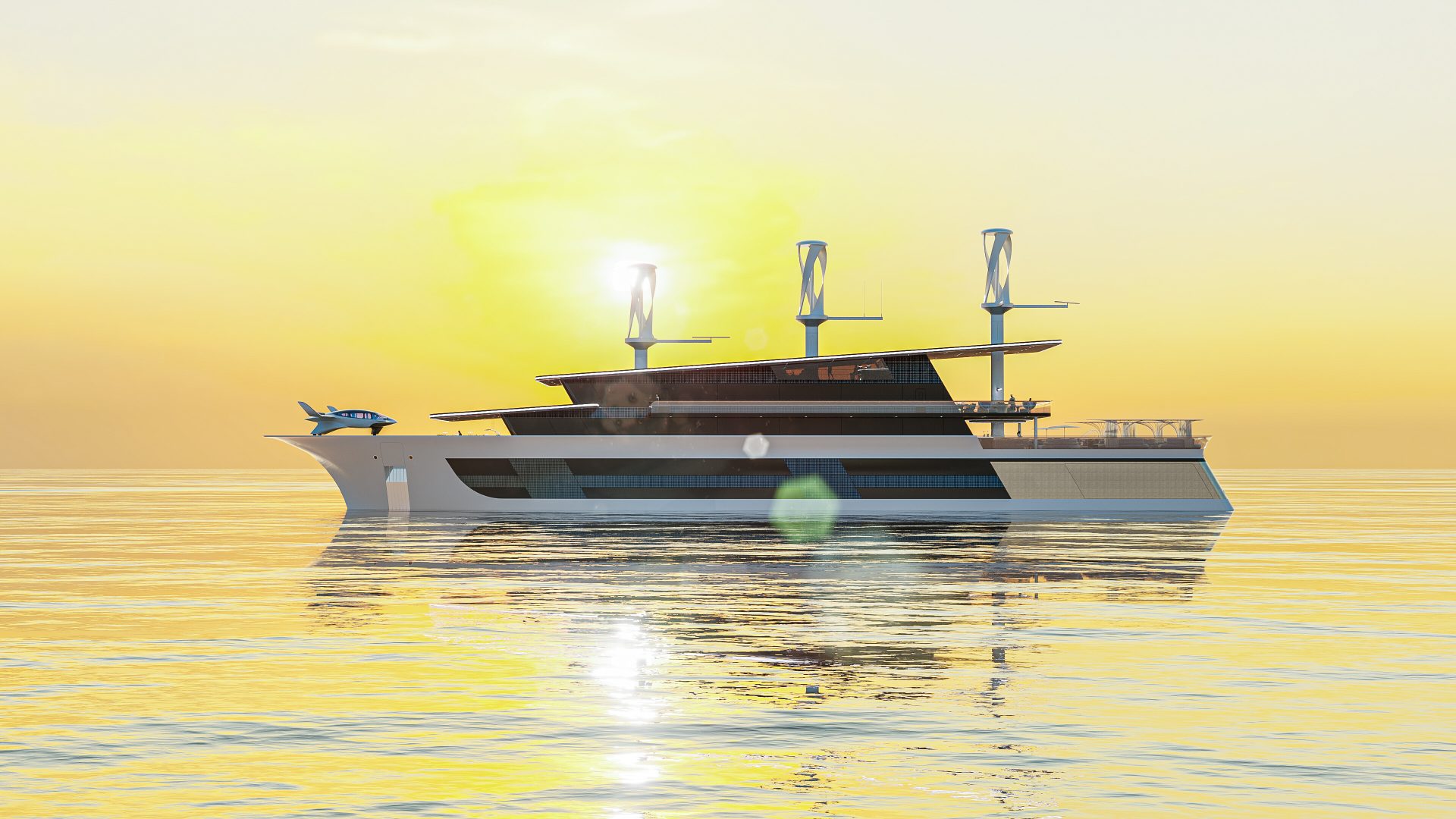 Zeitgeist: The 86m Futuristic-Looking Superyacht Concept From Kurt Merki Jr - Superyacht Content